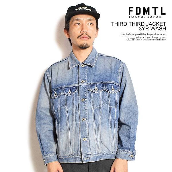 FDMTL ファンダメンタル THIRD THIRD JACKET 3YR WASH メンズ ジャケット デニムジャケット 3rdタイプ 送料無料 atfjkt