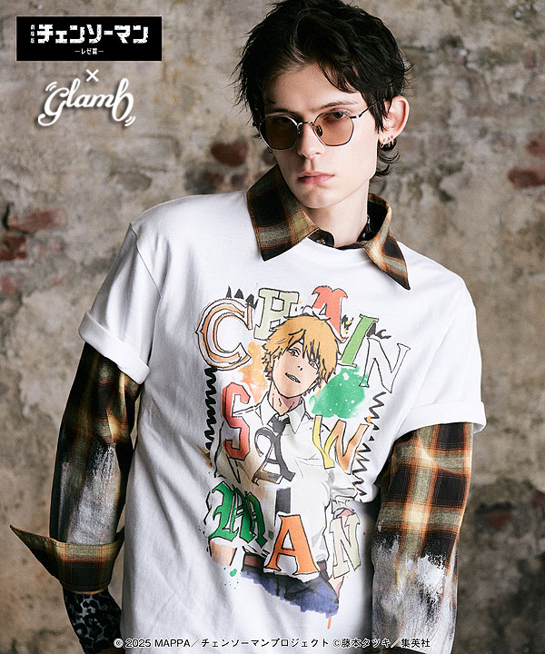 glamb×劇場版『チェンソーマン レゼ篇』glamb グラム Denji T-shirt 2 atftps