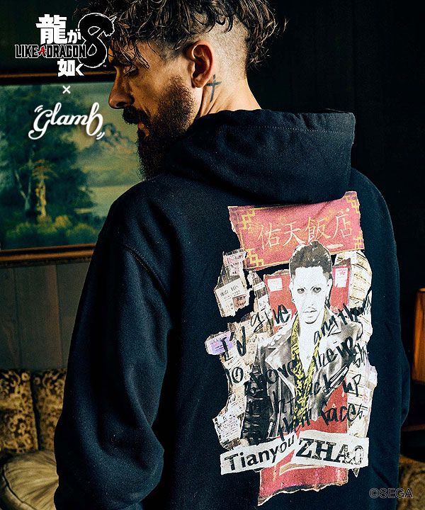 glamb×龍が如く8 glamb グラム Tianyou Zhao Hoodie パーカー atftps