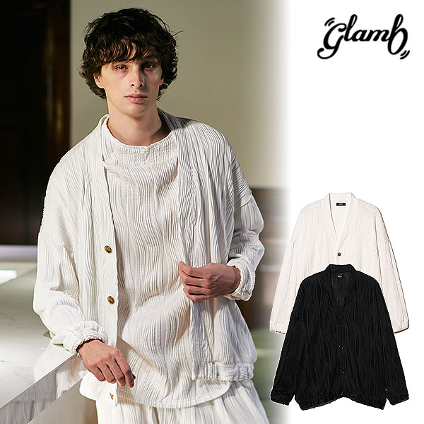 2026 春 先行予約 2月下旬〜3月上旬入荷予定 glamb グラム Willow Crepe Cardigan カーディガン 送料無料 キャンセル不可 atftps