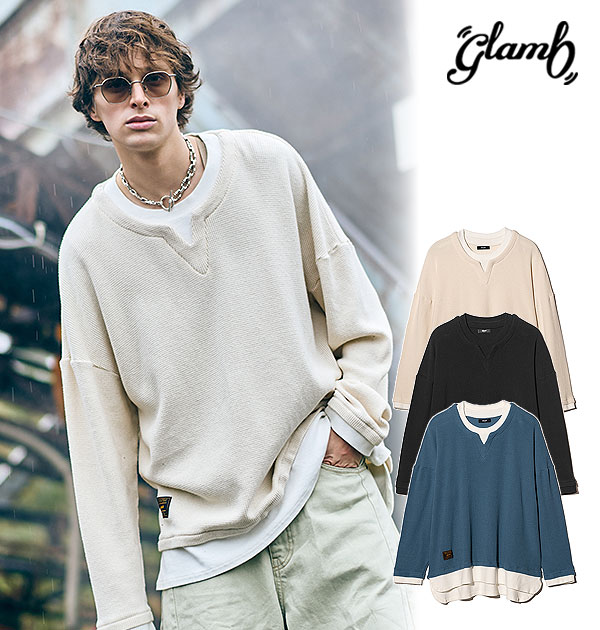 2026 春 先行予約 2月下旬〜3月上旬入荷予定 glamb グラム Layered Skipper Cutsew Tシャツ 送料無料 キャンセル不可 atftps