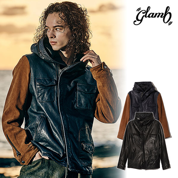 2026 春 先行予約 2月下旬〜3月上旬入荷予定 glamb グラム Carol Rosso Riders Jacket ジャケット 送料無料 キャンセル不可 atfjkt