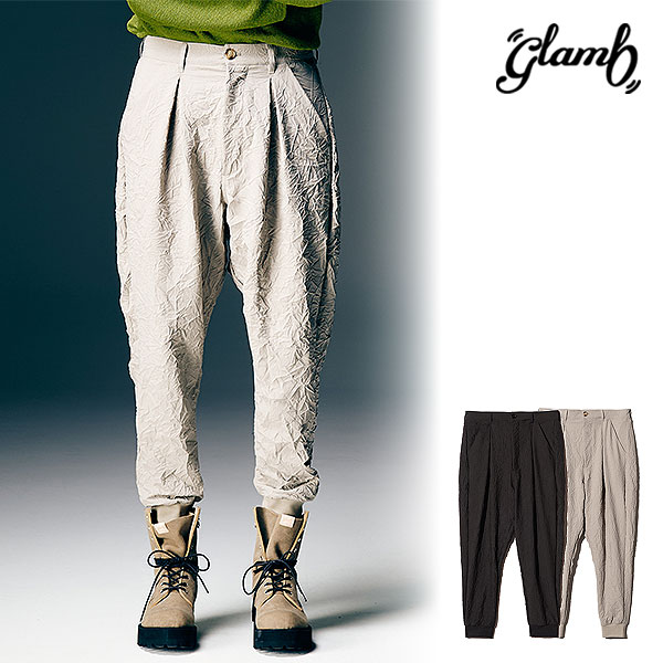 2026 春 先行予約 3月上旬〜中旬入荷予定 glamb グラム Crinkle Sarrouel Pants パンツ 送料無料 キャンセル不可 atfpts
