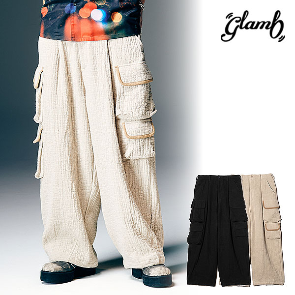 2026 春 先行予約 3月上旬〜中旬入荷予定 glamb グラム Linen Cargo Pants パンツ リネンカーゴパンツ 送料無料 キャンセル不可 atfpts
