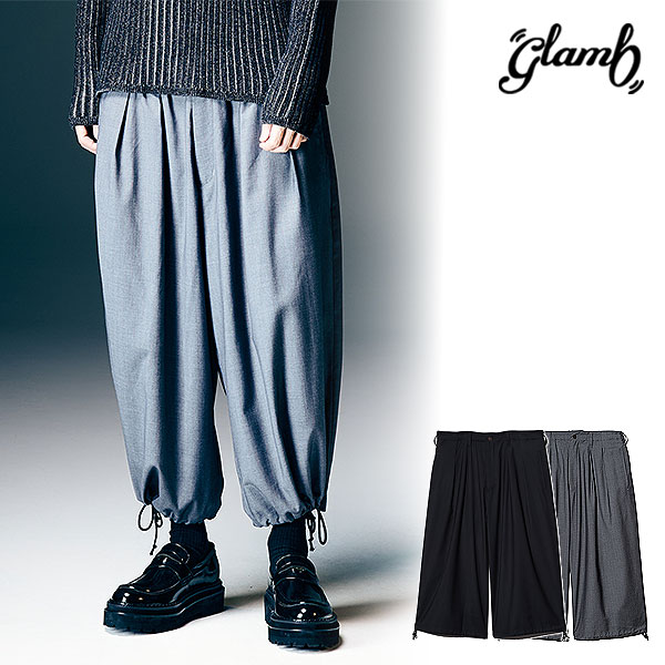 2026 春 先行予約 2月下旬〜3月上旬入荷予定 glamb グラム Easy Wide Cropped Pants パンツ 送料無料 キャンセル不可 atfpts