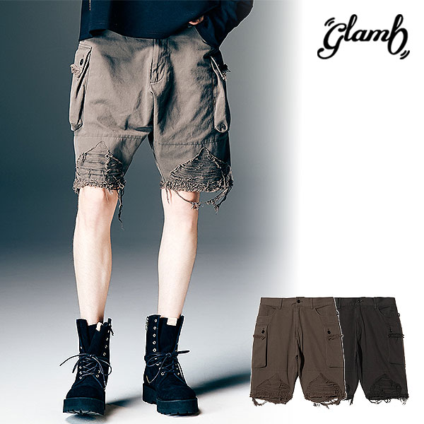 2026 春 先行予約 2月上旬〜中旬入荷予定 glamb グラム Crush Cargo Shorts ショートパンツ 送料無料 キャンセル不可 atfpts