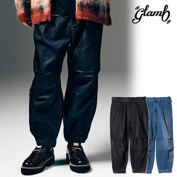 2025 冬 先行予約 12月下旬〜1月上旬入荷予定 glamb グラム Deformed Knit Denim パンツ 送料無料 キャンセル不可 atfpts