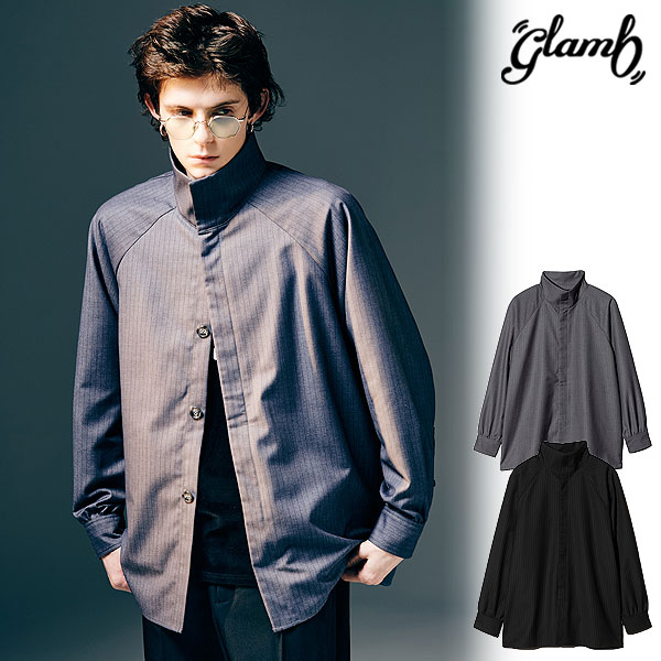 2025 冬 先行予約 10月下旬〜11月上旬入荷予定 glamb グラム Suit Fabric High Neck Shirt シャツ 送料無料 キャンセル不可 atftps