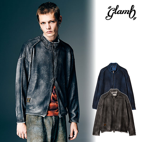 2026 春 先行予約 2月下旬〜3月上旬入荷予定 予定 glamb グラム Paraffin Coated Knit Blouson ブルゾン 送料無料 キャンセル不可 atftps