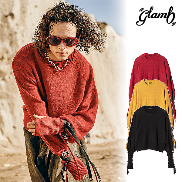 2026 春 先行予約 2月上旬〜中旬入荷予定 glamb グラム Blow Creed Knit ニット 送料無料 キャンセル不可 atftps