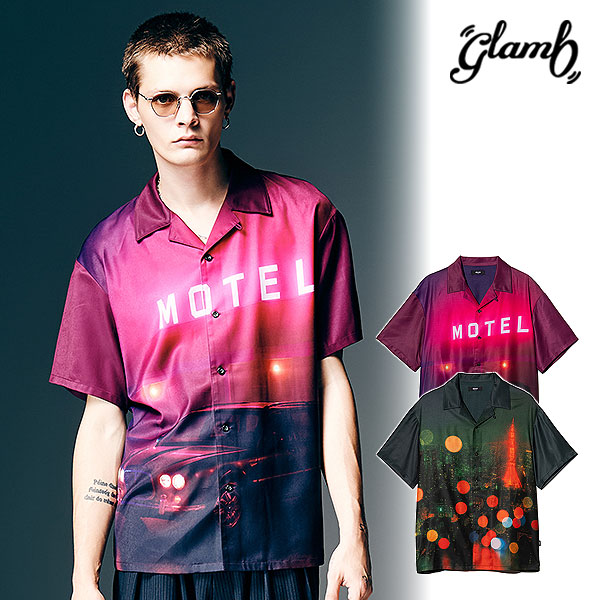 2026 春 先行予約 2月上旬〜中旬入荷予定 glamb グラム Midnight Open Collar Shirt シャツ 送料無料 キャンセル不可 atftps