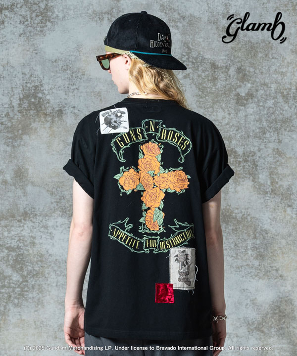 glamb グラム GUNS N’ ROSES Cross T-Shirt Tシャツ 送料無料 atftps