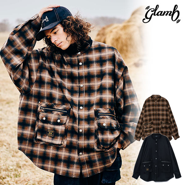 glamb グラム 4XL Stand Collar Shirt スタンドカラーシャツ 送料無料 atftps