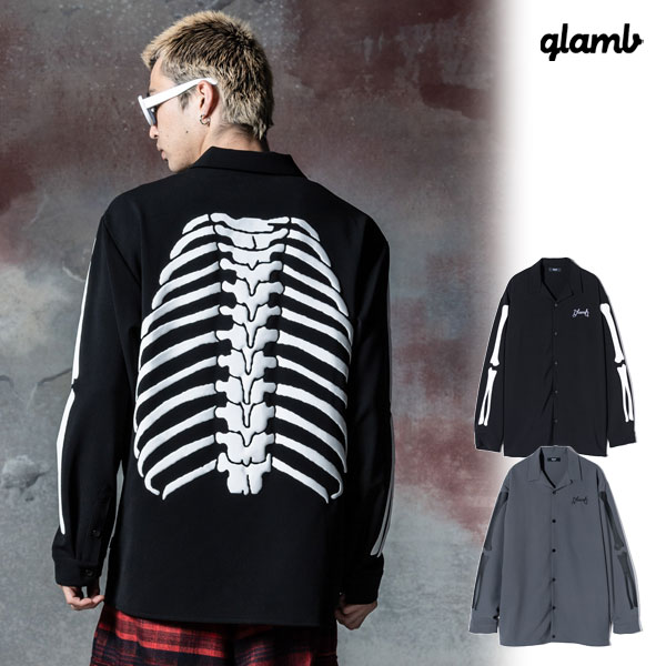 40％OFF SALE セール glamb グラム Skelton Shirt スケルトン シャツ 送料無料 atftps