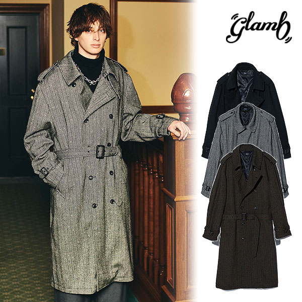 2025 秋 先行予約 11月下旬〜12月上旬入荷予定 glamb グラム Big Trench Coat コート 送料無料 キャンセル不可 atfjkt