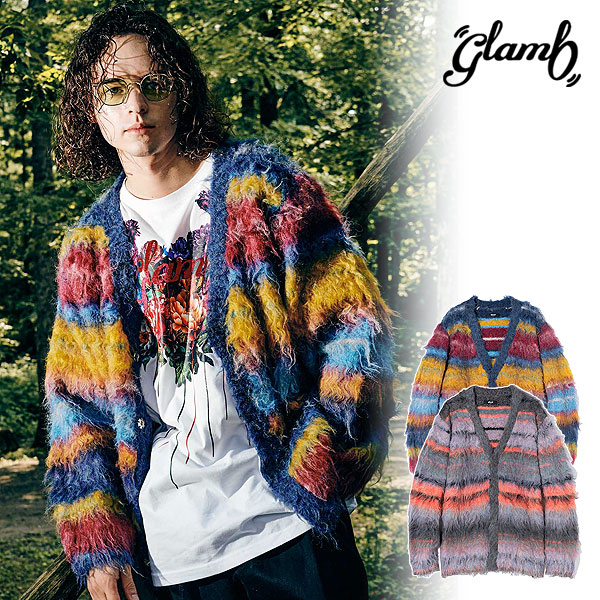20％OFF SALE セール glamb グラム Glamour Border Cardigan グラマーボーダーカーディガン atftps