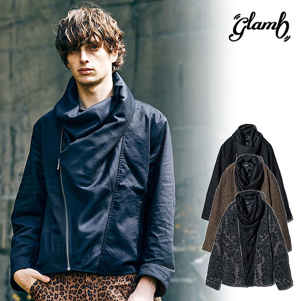 2025 春 先行予約 3月下旬〜4月上旬入荷予定 glamb グラム STUNN Drape Neck Jacket ジャケット atfjkt
