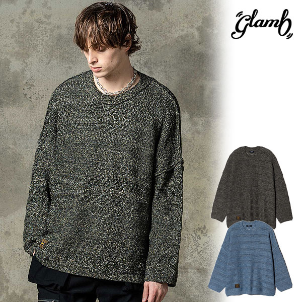 glamb グラム Glitter Openwork Knit ニット atftps