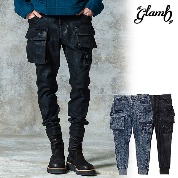 2025 秋 先行予約 9月下旬〜10月上旬入荷予定 glamb グラム Paraffin Cargo Denim パンツ 送料無料 キャンセル不可 atfpts