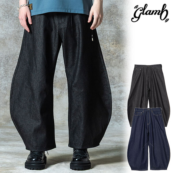 2025 秋 先行予約 8月下旬〜9月上旬入荷予定 glamb グラム Oval Baggy Denim パンツ 送料無料 キャンセル不可 atfpts