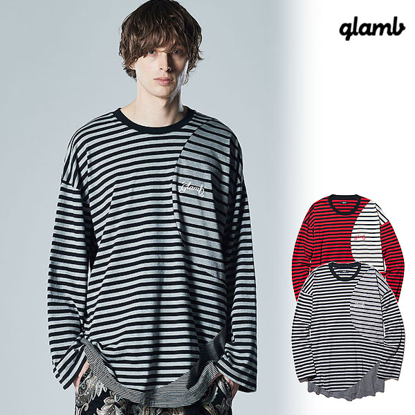 40％OFF SALE セール glamb グラム Stripped Border CS Tシャツ 送料無料 atftps