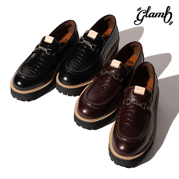 2025 冬 先行予約 12月下旬〜1月上旬入荷予定 glamb グラム Croco Emboss Bit Loafer ローファー 送料無料 キャンセル不可 atfacc