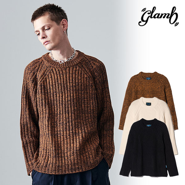 glamb グラム Blue Noise Low Gauge Rib Knit ニット 送料無料 atftps