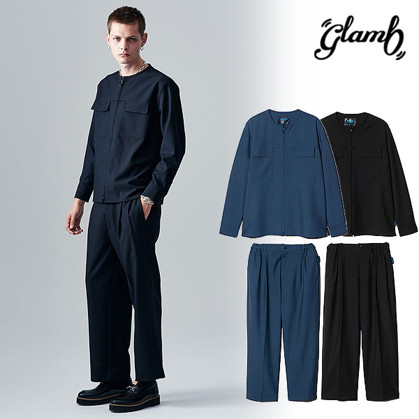 2025 冬 先行予約 10月下旬〜11月上旬入荷予定 glamb グラム Blue Noise Minimal Shirt Set Up セットアップ キャンセル不可 atfset