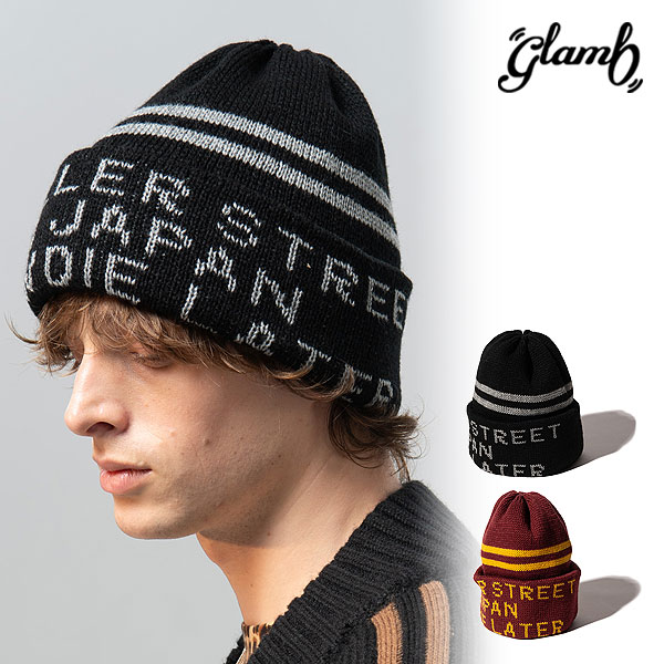 2025 冬 先行予約 12月下旬〜1月上旬入荷予定 glamb グラム Lettering Knit Cap ニットキャップ 送料無料 キャンセル不可 atfcap