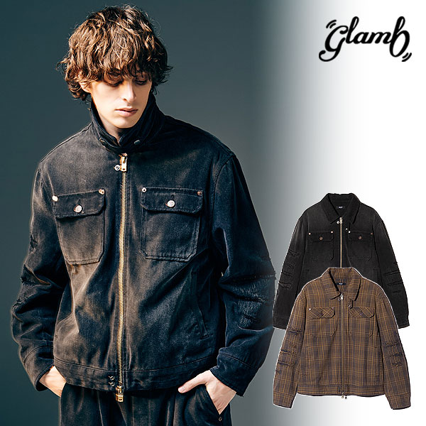 2025 冬 先行予約 12月下旬〜1月上旬入荷予定 glamb グラム Damage Craft Blouson ジャケット 送料無料 キャンセル不可 atfjkt