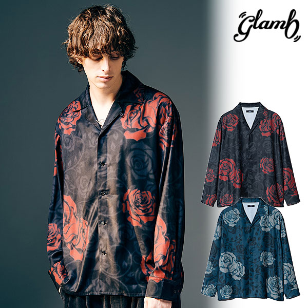 2025 冬 先行予約 10月下旬〜11月上旬入荷予定 glamb グラム Rose Blur Shirt ローズブラーシャツ キャンセル不可 atftps