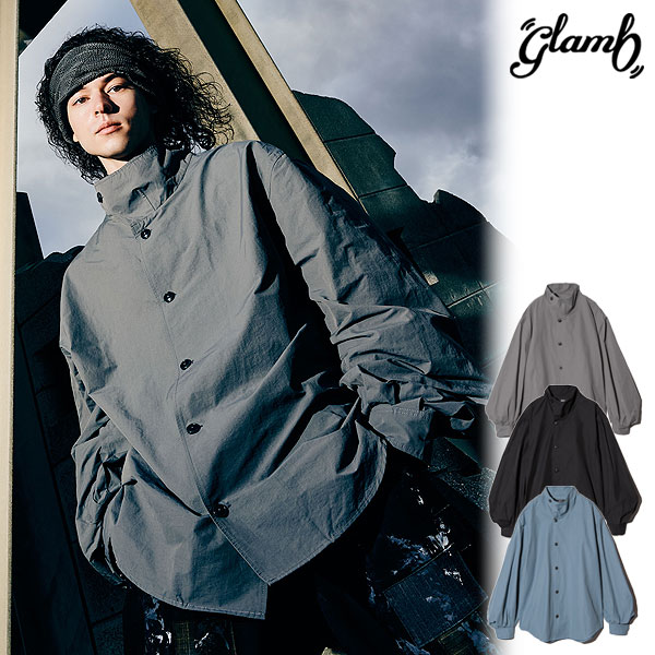 glamb グラム Deformed Stand Collar Shirt デフォーム スタンド カラーシャツ atftps