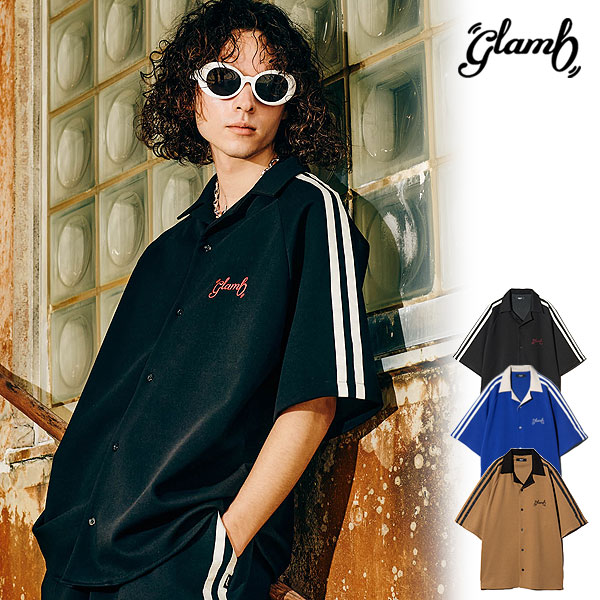 glamb グラム Line Tape Track Shirt ラインテープトラックシャツ atftps