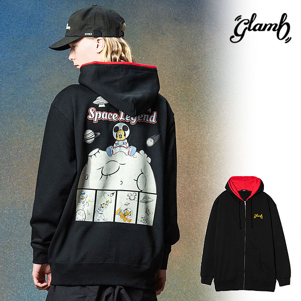 glamb グラム [Mickey Mouse] Zip Up Hoodie [ミッキーマウス]ジップアップフーディ atftps