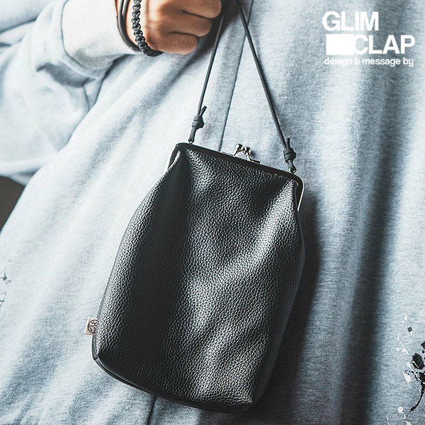 2025 秋冬 2nd 先行予約 1月中旬〜下旬入荷予定 GLIMCLAP グリムクラップ Clasp design mini bag メンズ atfacc