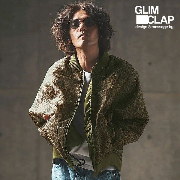 2024 秋冬 2nd 先行予約 10月中旬〜下旬入荷予定 GLIMCLAP Reversible flight jacket -original patterned lining-