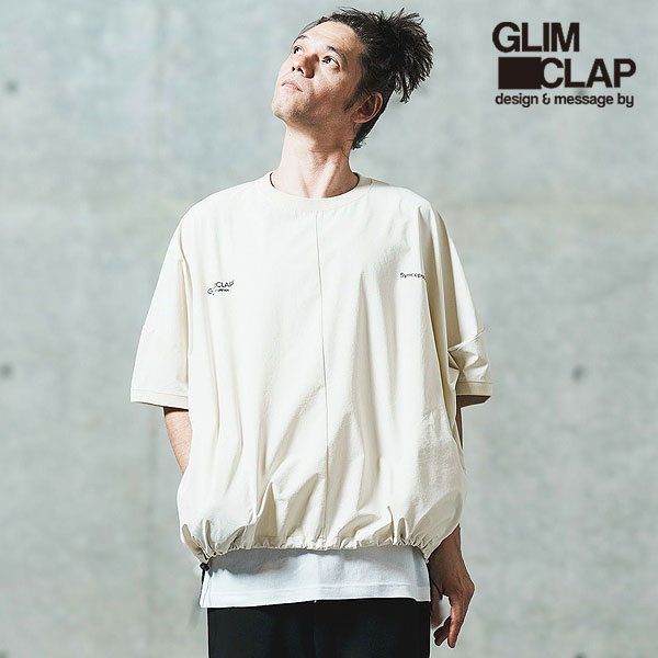 2025 春夏 2nd 先行予約 6月上旬〜中旬入荷予定 GLIMCLAP グリムクラップ Mini-ripstop nylon fabric short-sleeve pullover atftps