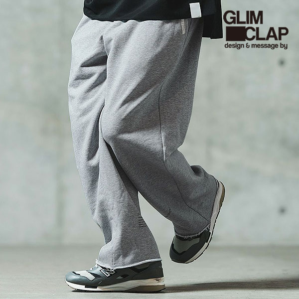 2025 春夏 2nd 先行予約 4月下旬〜5月上旬入荷予定 GLIMCLAP グリムクラップ Wide straight sweat pants キャンセル不可 atfpts