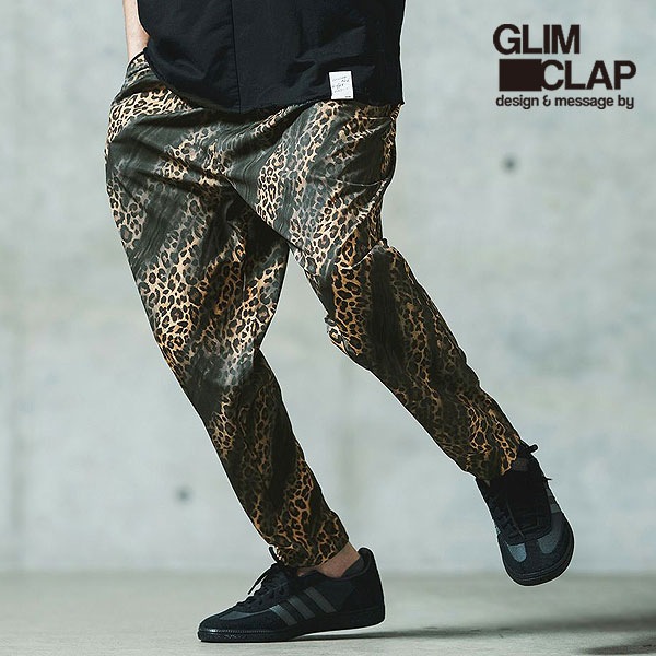 2025 春夏 2nd 先行予約 4月中旬〜下旬入荷予定 GLIMCLAP グリムクラップ Leopard & handwriting pattern easy pants atfpts