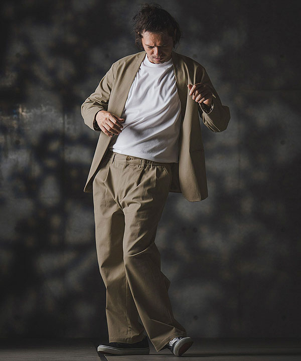 2025 秋冬 1st 先行予約 8月中旬〜下旬入荷予定 GLIMCLAP グリムクラップ Minimal Jacket -stretch chino cloth- キャンセル不可 atfjkt