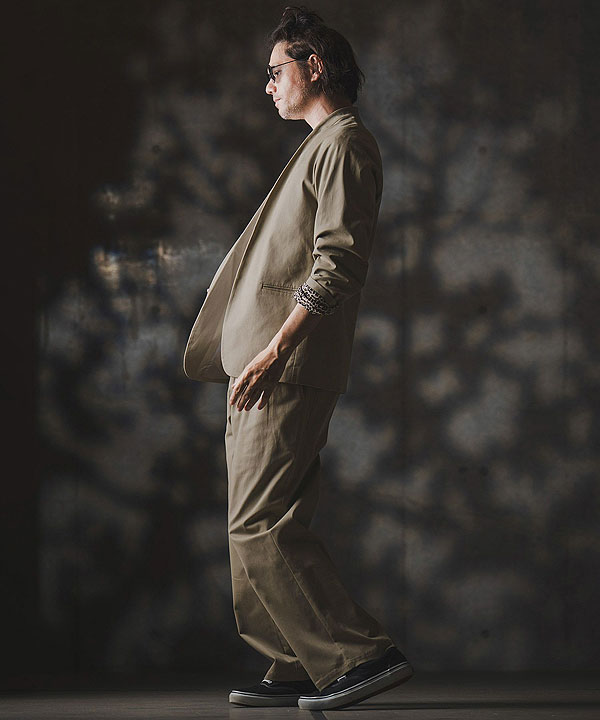 2025 秋冬 1st 先行予約 8月中旬〜下旬入荷予定 GLIMCLAP グリムクラップ Minimal Jacket -stretch chino cloth- キャンセル不可 atfjkt