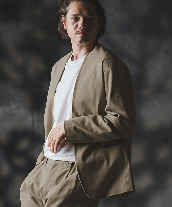 2025 秋冬 1st 先行予約 8月中旬〜下旬入荷予定 GLIMCLAP グリムクラップ Minimal Jacket -stretch chino cloth- キャンセル不可 atfjkt