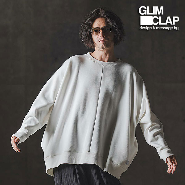 2025 秋冬 1st 先行予約 8月中旬〜下旬入荷予定 GLIMCLAP Dolman sleeve detail pullover -Bonded fleece-lined double-knit fabric-