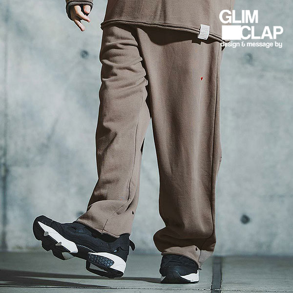 2025 秋冬 2nd 先行予約 10月中旬〜下旬入荷予定 GLIMCLAP グリムクラップ Card Stitch Emblem Sweatpants キャンセル不可 atfpts
