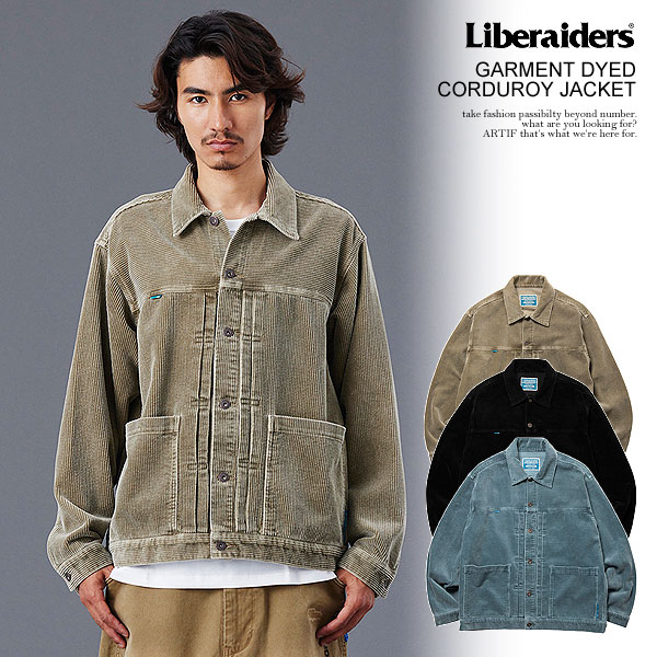 Liberaiders リベレイダース GARMENT DYED CORDUROY JACKET メンズ ジャケット トラッカージャケット コーデュロイ atfjkt