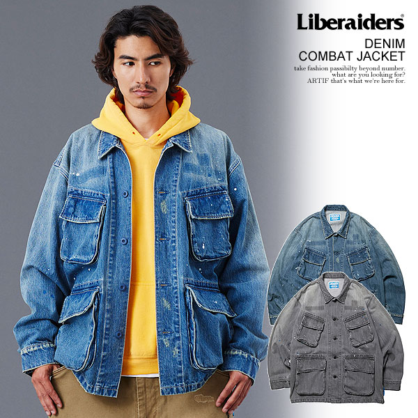 Liberaiders リベレイダース DENIM COMBAT JACKET メンズ ジャケット デニムジャケット コンバットジャケット 送料無料 atfjkt