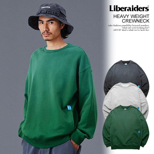 Liberaiders リベレイダース HEAVY WEIGHT CREWNECK メンズ スウェット トレーナー ヘビーウェイト 14オンス 送料無料 atftps