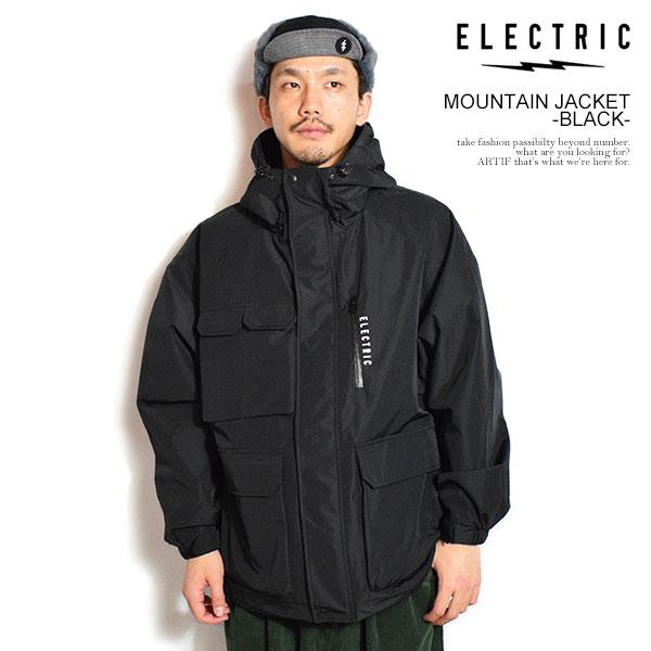 ELECTRIC エレクトリック MOUNTAIN JACKET -BLACK- メンズ ジャケット マウンテンパーカー マンパ アウトドア レジャー atfjkt