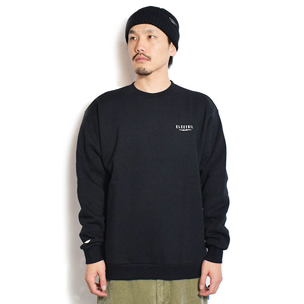 ELECTRIC エレクトリック UNDERVOLT CREW -BLACK- メンズ スウェット トレーナー 裏起毛 アウトドア レジャー 送料無料 atftps