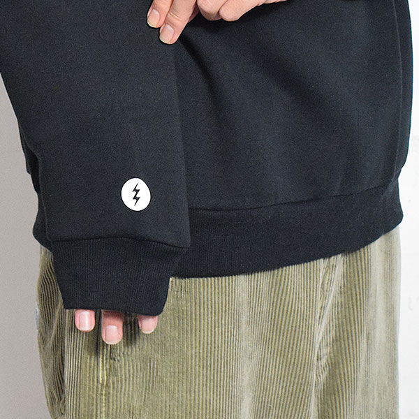 ELECTRIC エレクトリック UNDERVOLT CREW -BLACK- メンズ スウェット トレーナー 裏起毛 アウトドア レジャー 送料無料 atftps